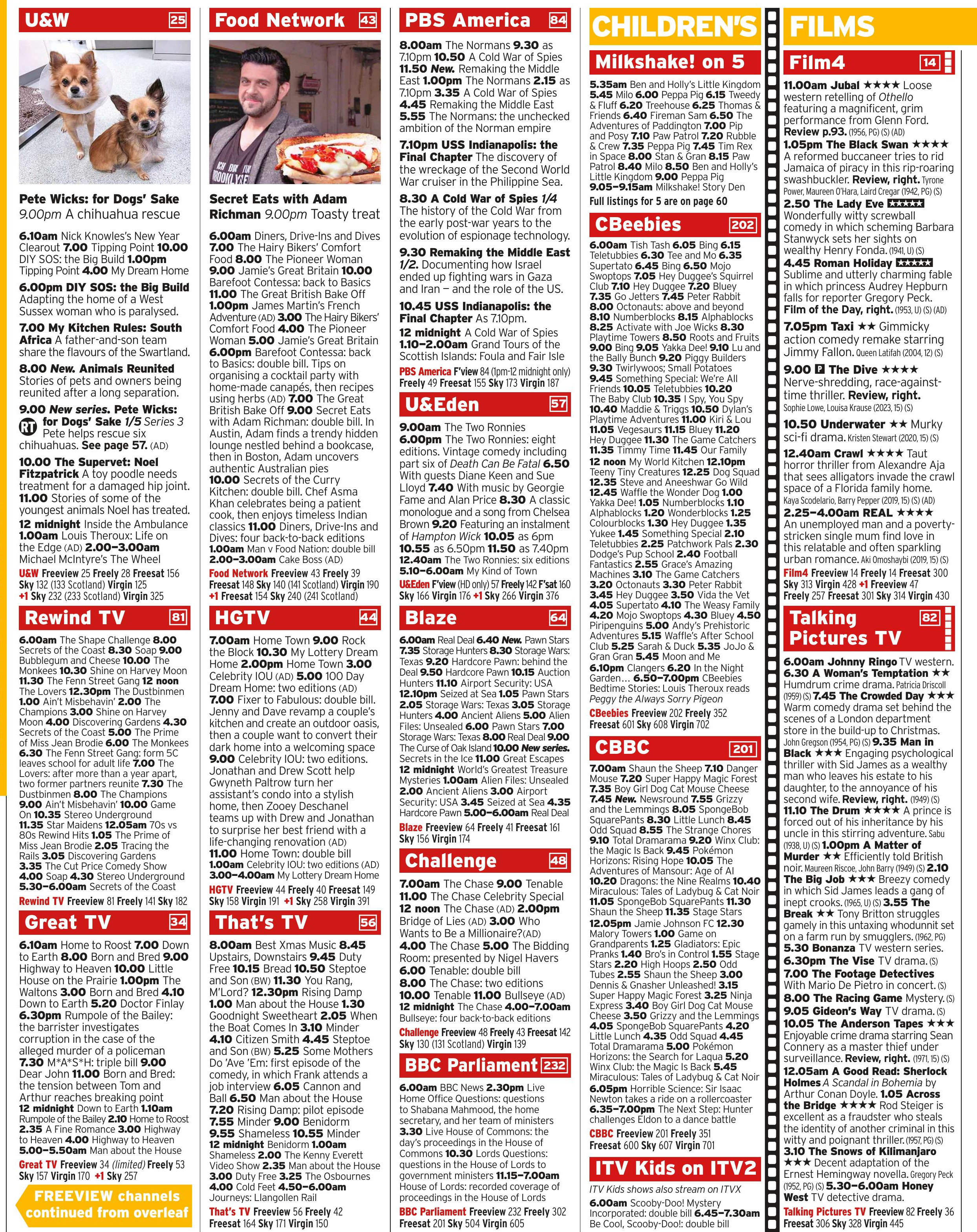 Monday freeview & films - 30 Dec 2025 - Radio Times Magazine - Readly